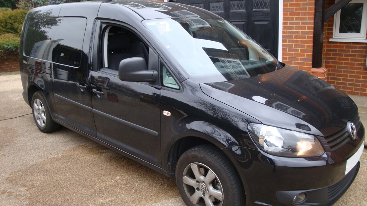 Volkswagen Caddy Exterior - before - Surrey Shine Car Valet